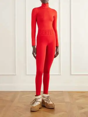 Perfect Moment Ribbed Thermal Modal-blend Turtleneck Base Layer