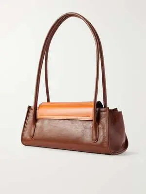 Marni Trunkette Crinkled Leather Shoulder Bag