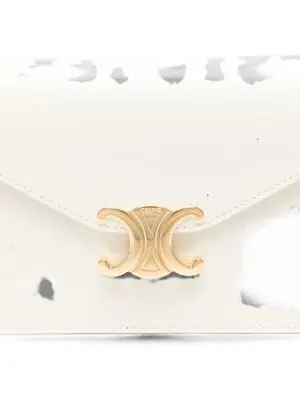 Celine Margo Leather Wallet On Chain