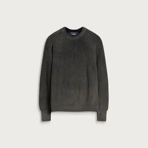 Comme Des Garçons Bleach Treated Ribbed Jumper - Navy