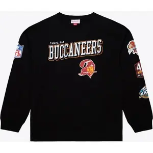 Mitchell & Ness Tampa Bay Buccaneers Big & Tall Training Camp Long Sleeve T-shirt - Black