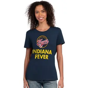 STARTER Indiana Fever Wnba 30th Anniversary Scoop Neck T-shirt - Navy