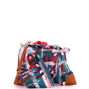 Hermès Silky City Bag Printed Silk And Leather Gm