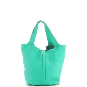 Hermès Picotin Lock Bag Clemence Tgm - Green