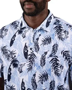 BLACK CLOVER Hidden Clover Polo /peri Blue