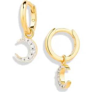 MISSOMA Advent Moon Drop Earrings - Gold