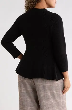 SUGARLIPS Carthay Mile Peplum Cardigan