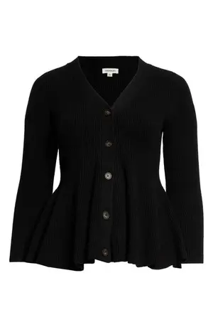 SUGARLIPS Carthay Mile Peplum Cardigan