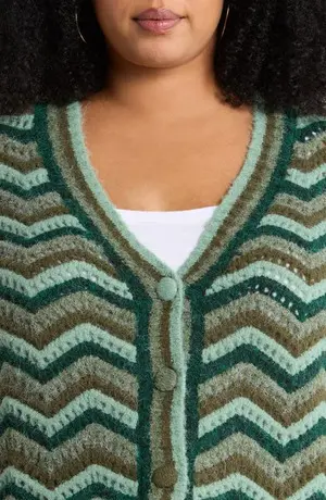 SUGARLIPS Harp Zigzag Cardigan