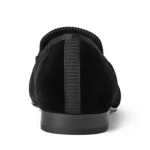 Ralph Lauren Paxton Crest Velvet Slipper