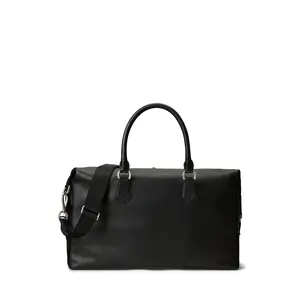 Ralph Lauren Pebbled Leather Duffel - Black