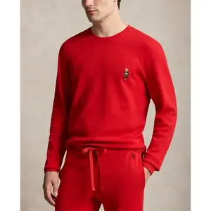 Ralph Lauren Polo Bear Waffle-knit Sleep Set - Red