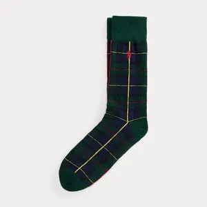 Ralph Lauren Plaid Boot Socks - Hunter