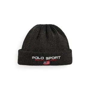 Ralph Lauren Polo Sport Wool-cotton Beanie - Black Boot
