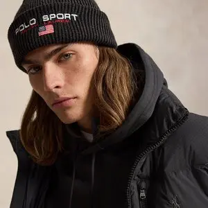 Ralph Lauren Polo Sport Wool-cotton Beanie - Black Boot