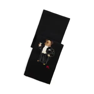 Ralph Lauren Martini Bear Wool Scarf