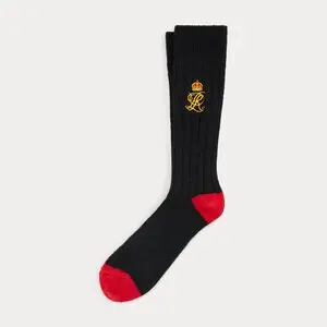 Ralph Lauren Ribbed Wool-blend Boot Socks