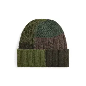 Ralph Lauren Patchwork Wool-blend Beanie