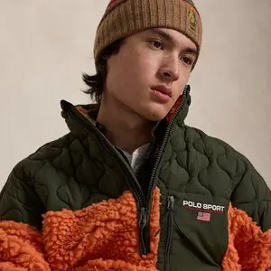 Ralph Lauren Polo Bear Wool-blend Beanie - Camel Multi