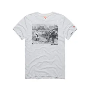HOMAGE Lou Gehrig New York Yankees Cooperstown Collection Pay Tri-blend T-shirt - Ash