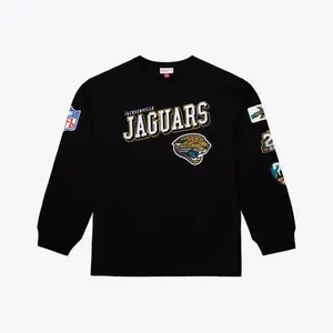 Mitchell & Ness Jacksonville Jaguars Big & Tall Training Camp Long Sleeve T-shirt - Black
