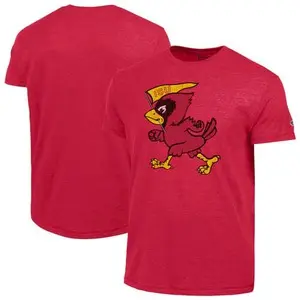 Champion Iowa State Cyclones Vintage Triumph Tri-blend T-shirt - Cardinal