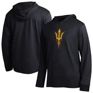 Champion Arizona State Sun Devils Tonal All-star Long Sleeve Hooded T-shirt - Black