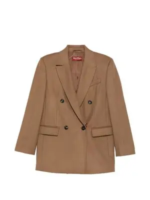 Max Mara Wool Double-breasted Jacket - Multicolor