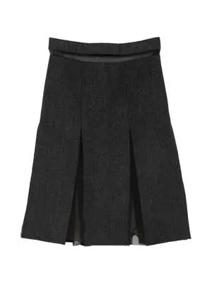 Prada Wool Midi Skirt