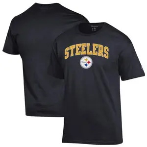 Champion Pittsburgh Steelers Arch Over Logo T-shirt - Black