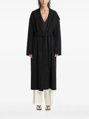 TOTEME Wool Hooded Coat - Multicolor