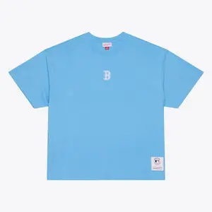 Mitchell & Ness Boston Red Sox Insignia Premium T-shirt - Light Blue
