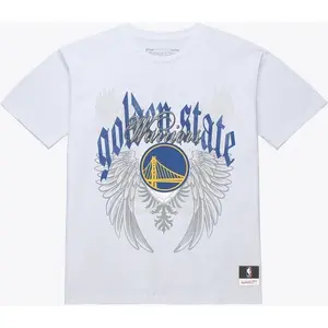 Mitchell & Ness Golden State Warriors Old English Classic T-shirt - White