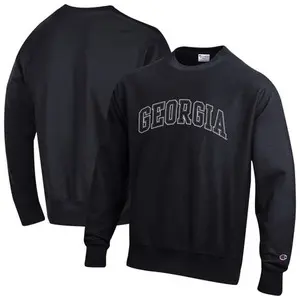 Champion Georgia Bulldogs Reverse Weave Crewneck Sweatshirt - Black