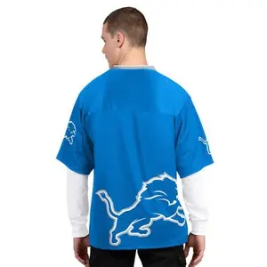 STARTER White Detroit Lions Short Sleeve & Long Sleeve T-shirt Combo Pack