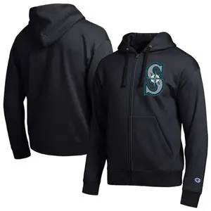Champion Seattle Mariners All-star Full-zip Hoodie - Black