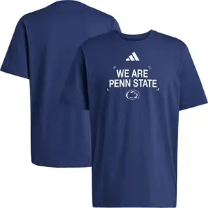Adidas Penn State Nittany Lions Slogan Cotton T-shirt - Navy