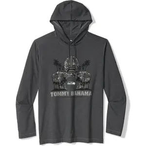 Tommy Bahama Seattle Seahawks Backfield Bay Pullover Hoodie - Black