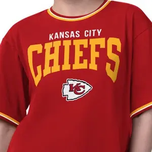 STARTER Kansas City Chiefs Ace Cropped T-shirt - Red