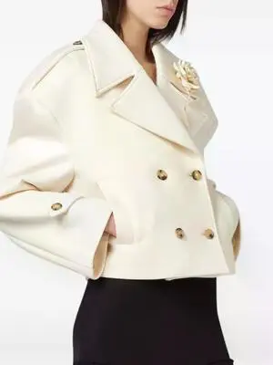 Giuseppe Di Morabito Double-breasted Floral-detail Jacket