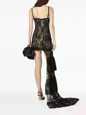 Giuseppe Di Morabito Lace-overlay Corset-style Mini Dress