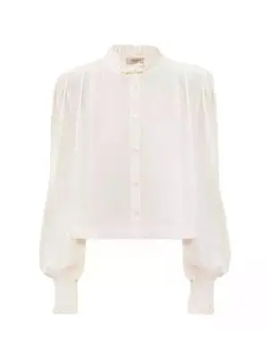 TWINSET Crêpe De Chine Cropped Shirt