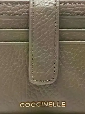 COCCINELLE Medium Metallic Grained-leather Wallet