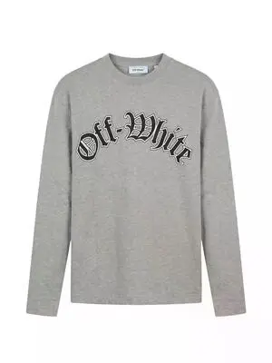 Off-White Logo-print Long-sleeve T-shirt - Grey