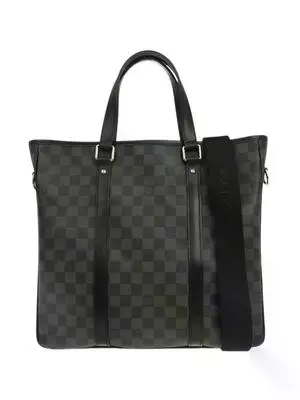 LOUIS VUITTON Pm Tadao Damier Graphite Tote Bag - Grey
