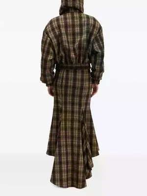 Giuseppe Di Morabito Check-pattern Asymmetric Skirt