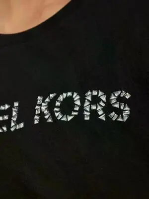 Michael Kors Crystal-embellished T-shirt - Black