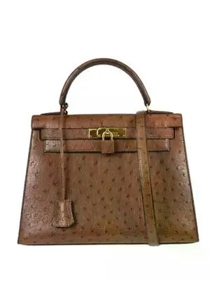 Hermès 1995 28 Kelly Sellier 2way Tote Bag - Brown