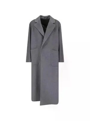 Tagliatore Charlize Belted Single-breasted Coat - Grey