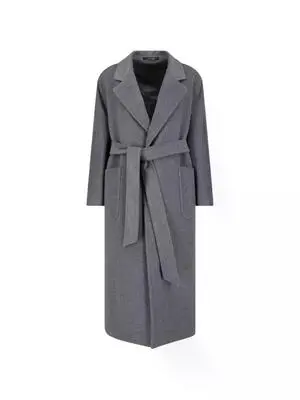 Tagliatore Charlize Belted Single-breasted Coat